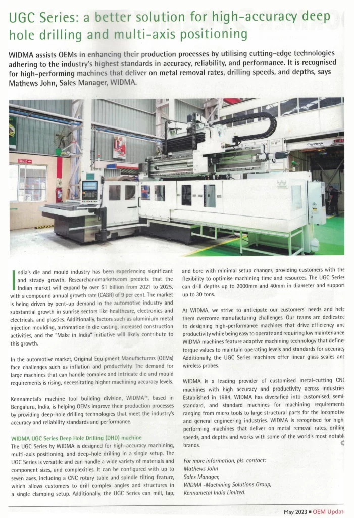 Media Coverage - Widma - Machineering Simplified