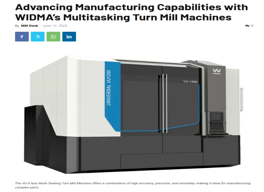Media Coverage - Widma - Machineering Simplified