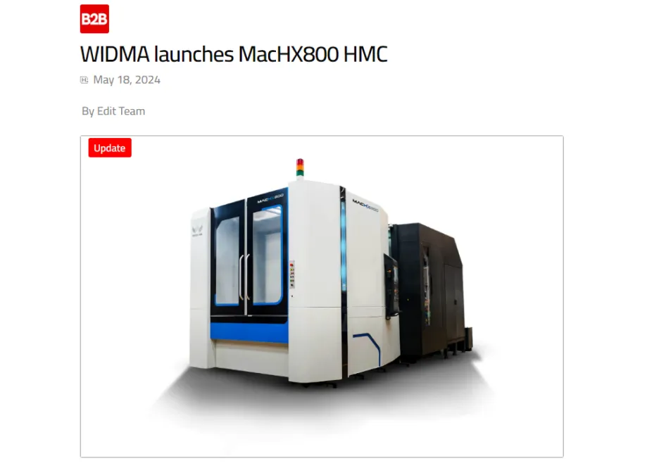 Media Coverage - Widma - Machineering Simplified