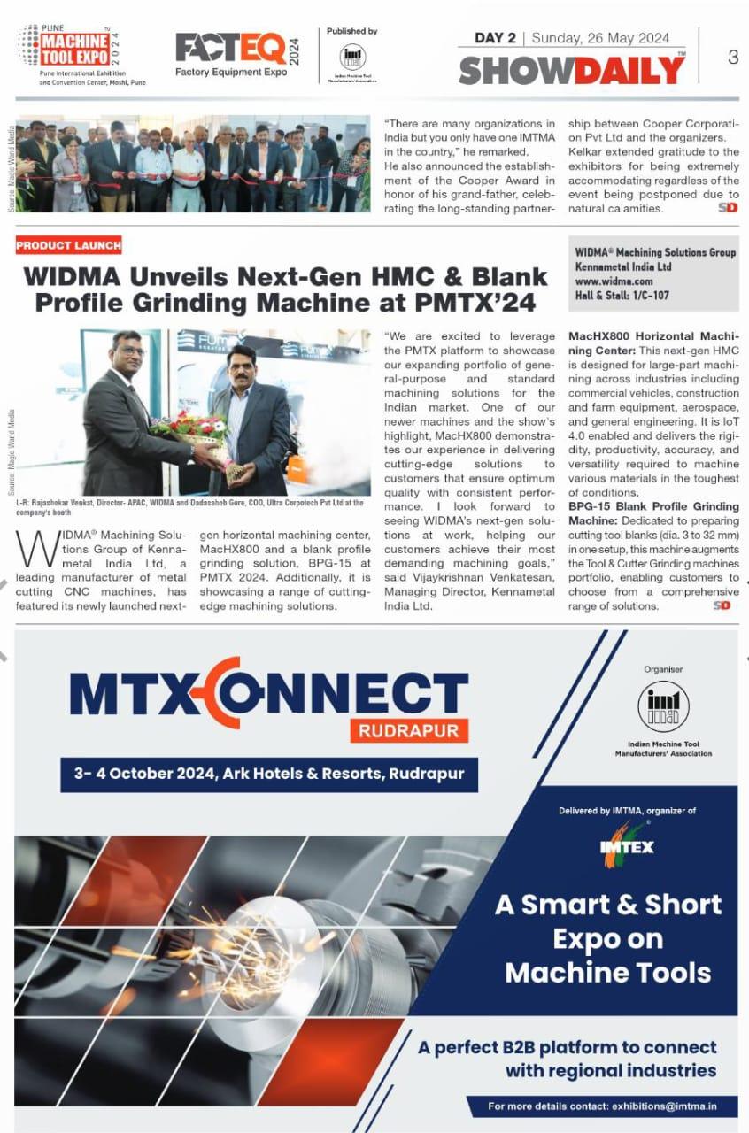 Media Coverage - Widma - Machineering Simplified